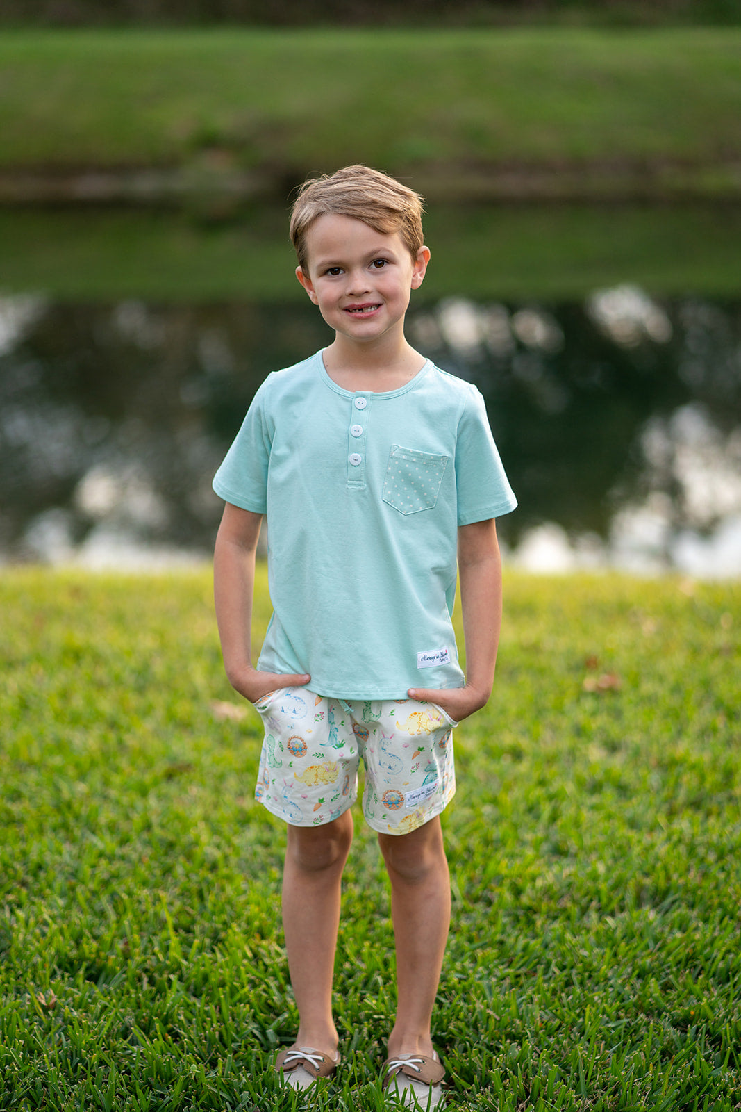 Boys Set - Spring Dinos - Always In Bloom Clothing Co
